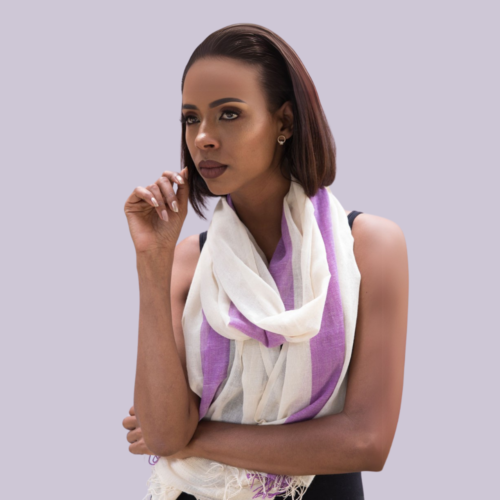 Kiber Handwoven Shawl - Genet Collection