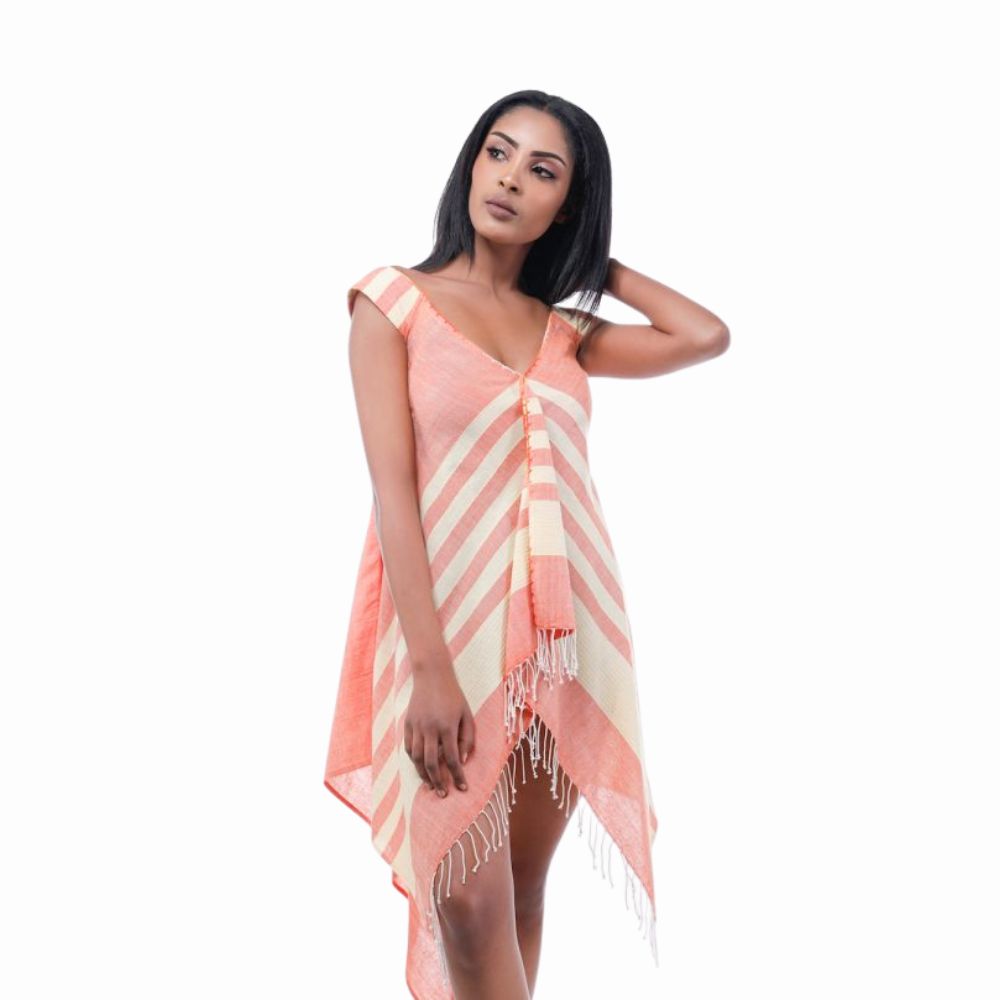 Orange Beach Top - Genet Collection